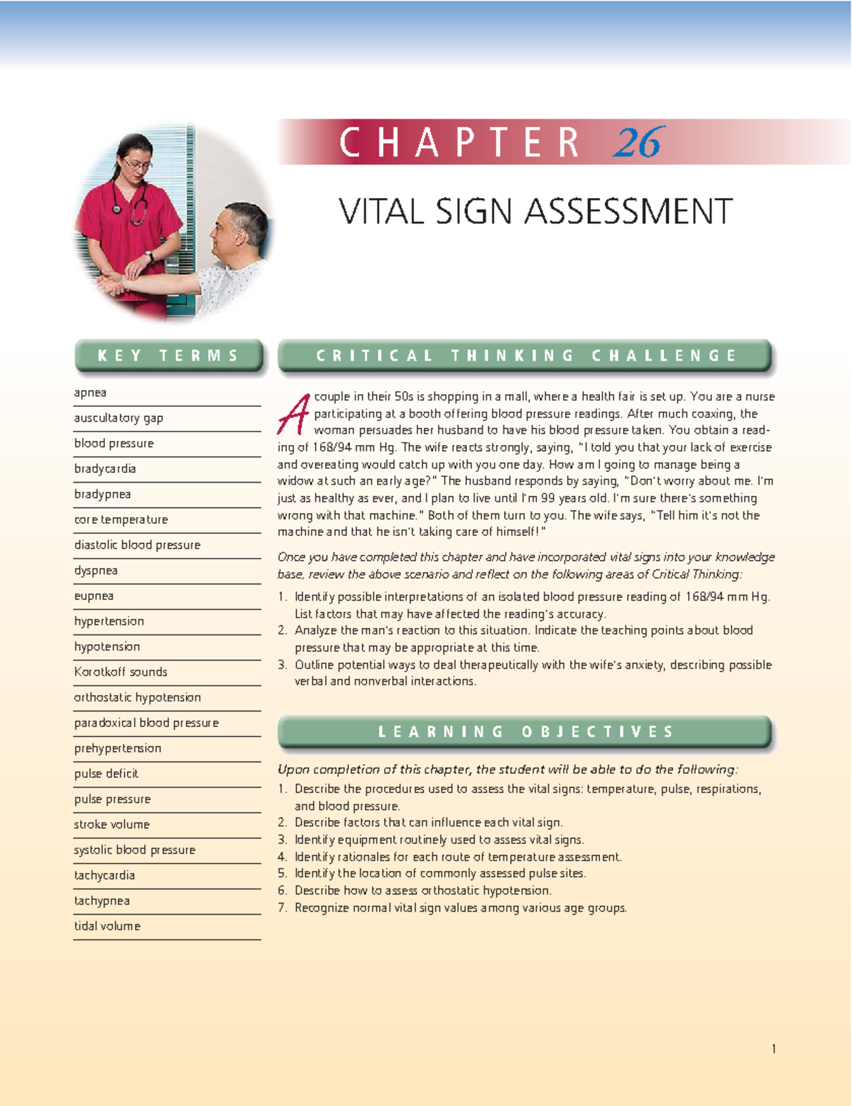 Chapter 26 Vital Signs - Comprehensive Lecture Notes and Insights - Studocu