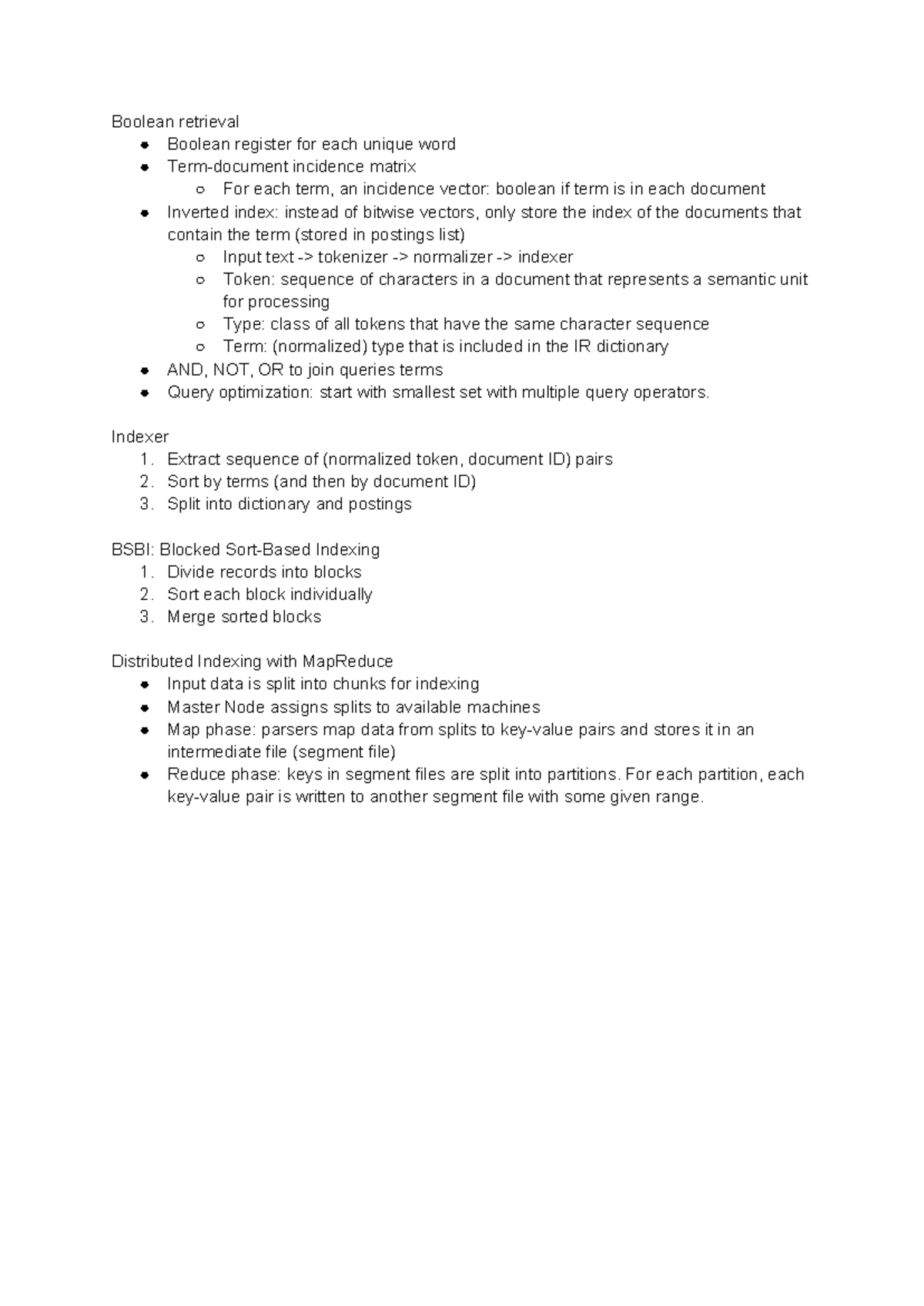 Lecture 2: Indexing & Boolean Retrieval Concepts - Studeersnel