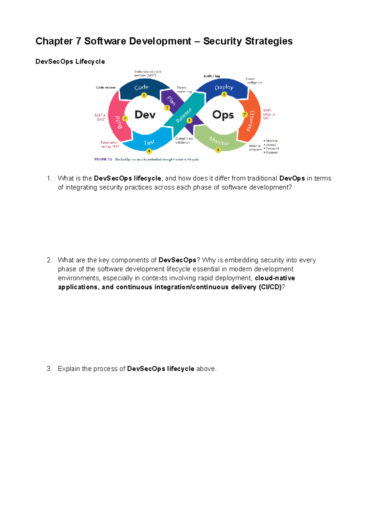 Chapter 7: Security Strategies in DevSecOps Lifecycle (CS101) - Studocu