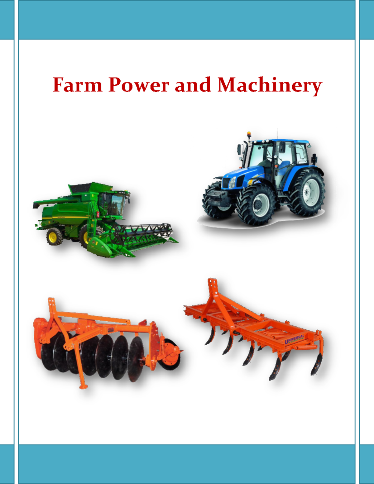 FARM Power AND Machinery - Farm Power and Machinery AgriMoon Farm Power and Machinery ICAR e ...