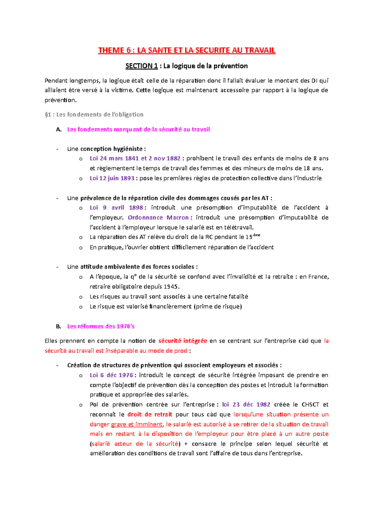 Thème 6 - Cours dispensé par Messieurs Alexis Triclin et Benoit Petit ...