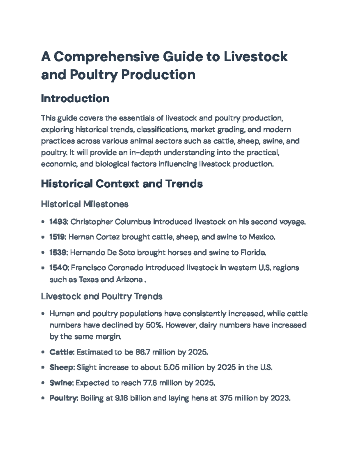 Comprehensive Guide to Livestock and Poultry Production (AG101) - A ...