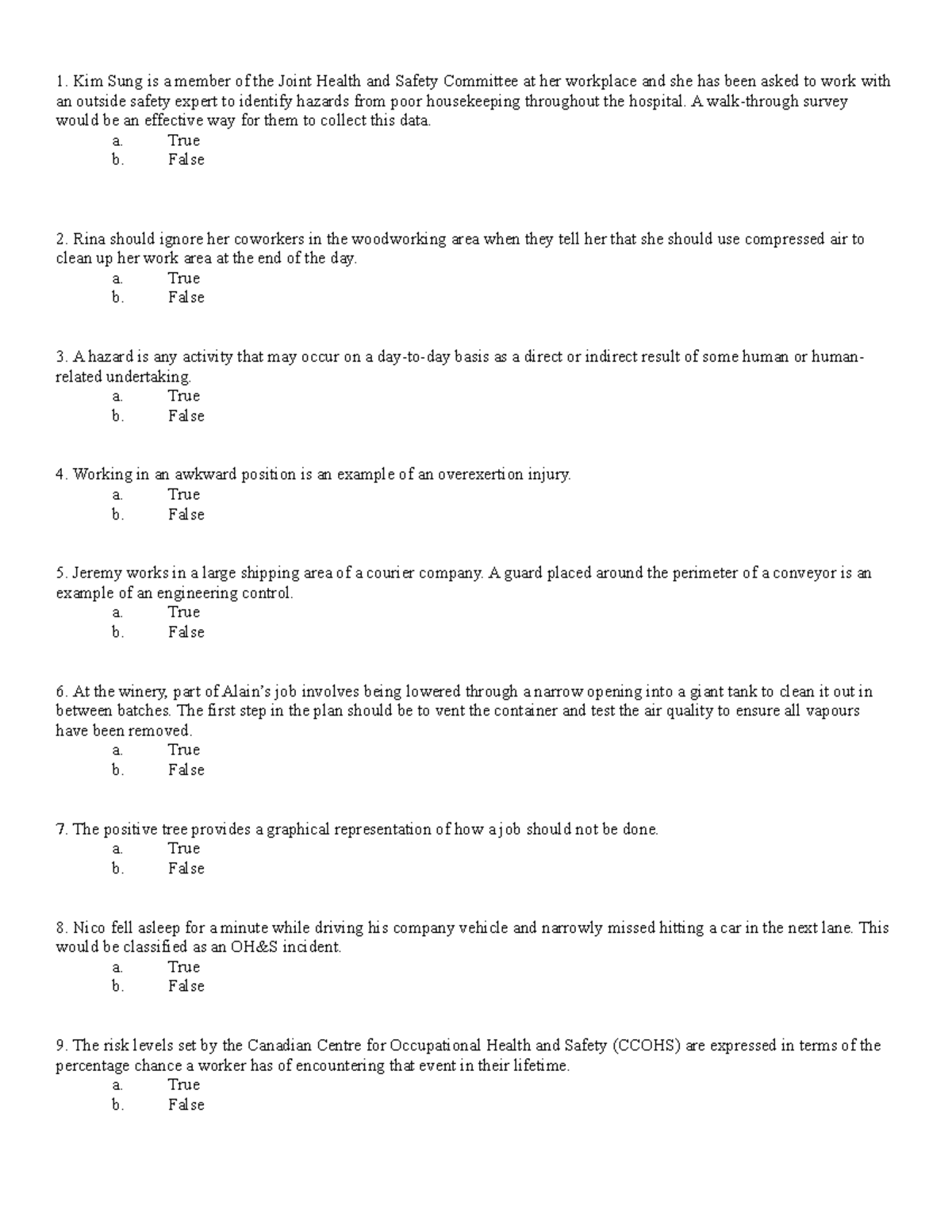 Chapter 4 Practice Questions and Answers - Kim Sung is a member of the ...