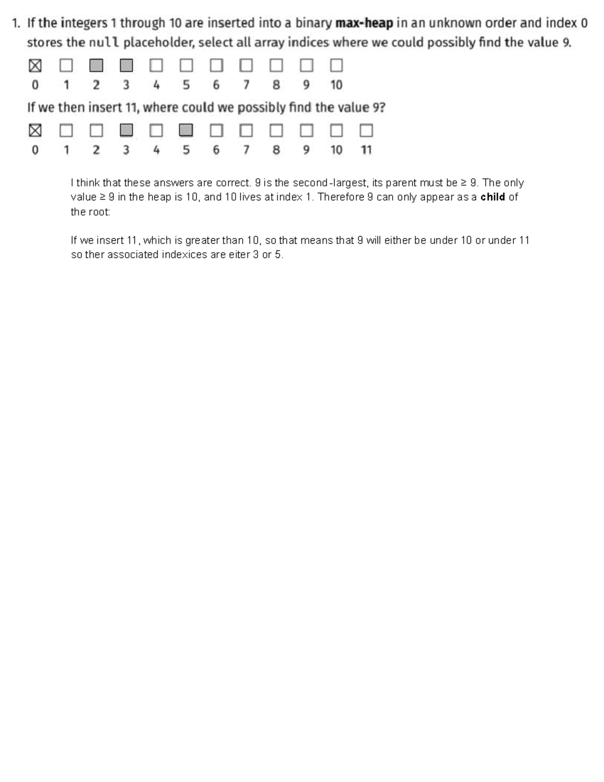 Practice Exam 2 Approach B: Analyzing Heap and Tree Structures - Studocu