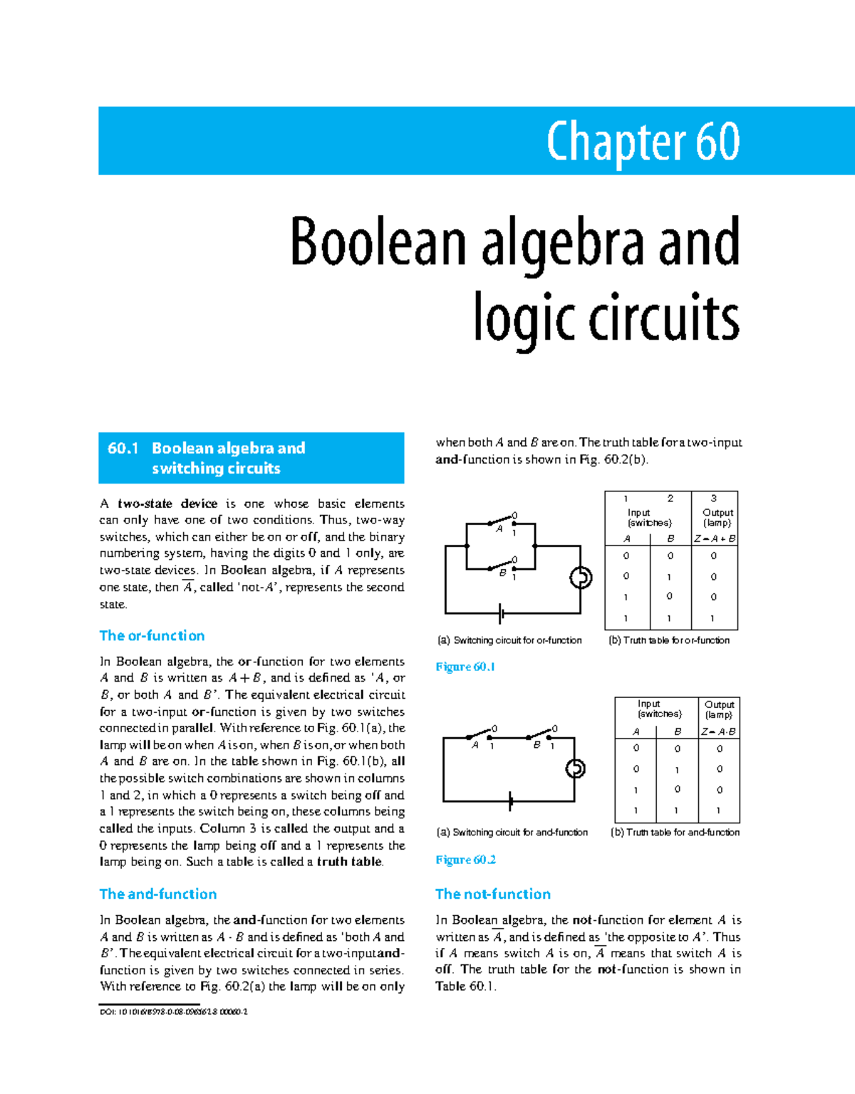 Boolean Logic circuits - Chapter 60 Boolean algebra and logic circuits ...