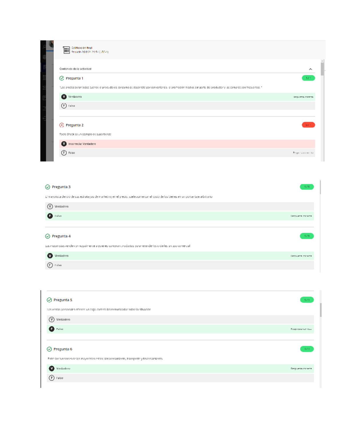 Examen Final Mercadotecnia II: Preguntas y Respuestas Clave - Studocu