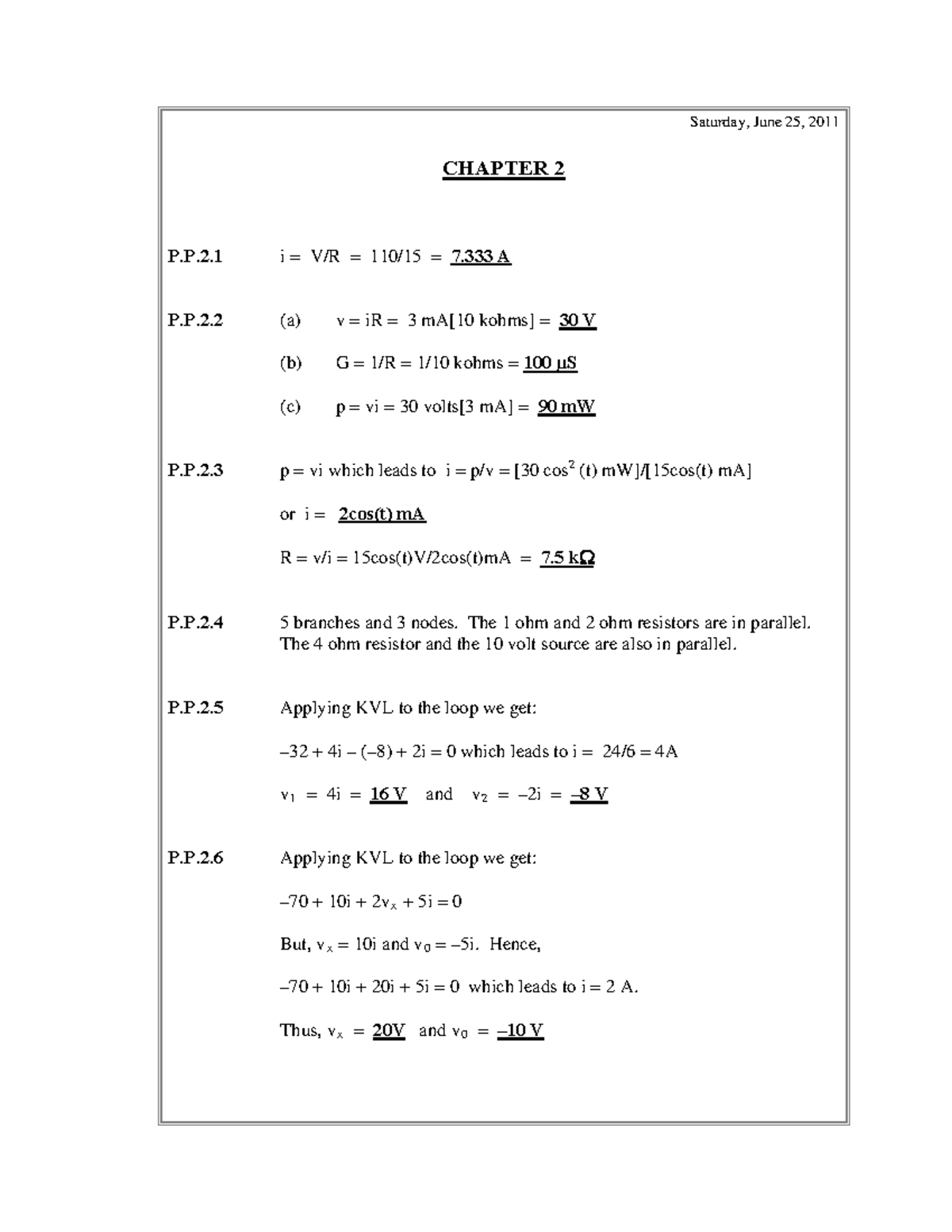 Chapter - 02 - Fundamentals-of-Electric-Circuits-5th-Edgnv64 - Saturday, June 25, 2011 CHAPTER 2 ...