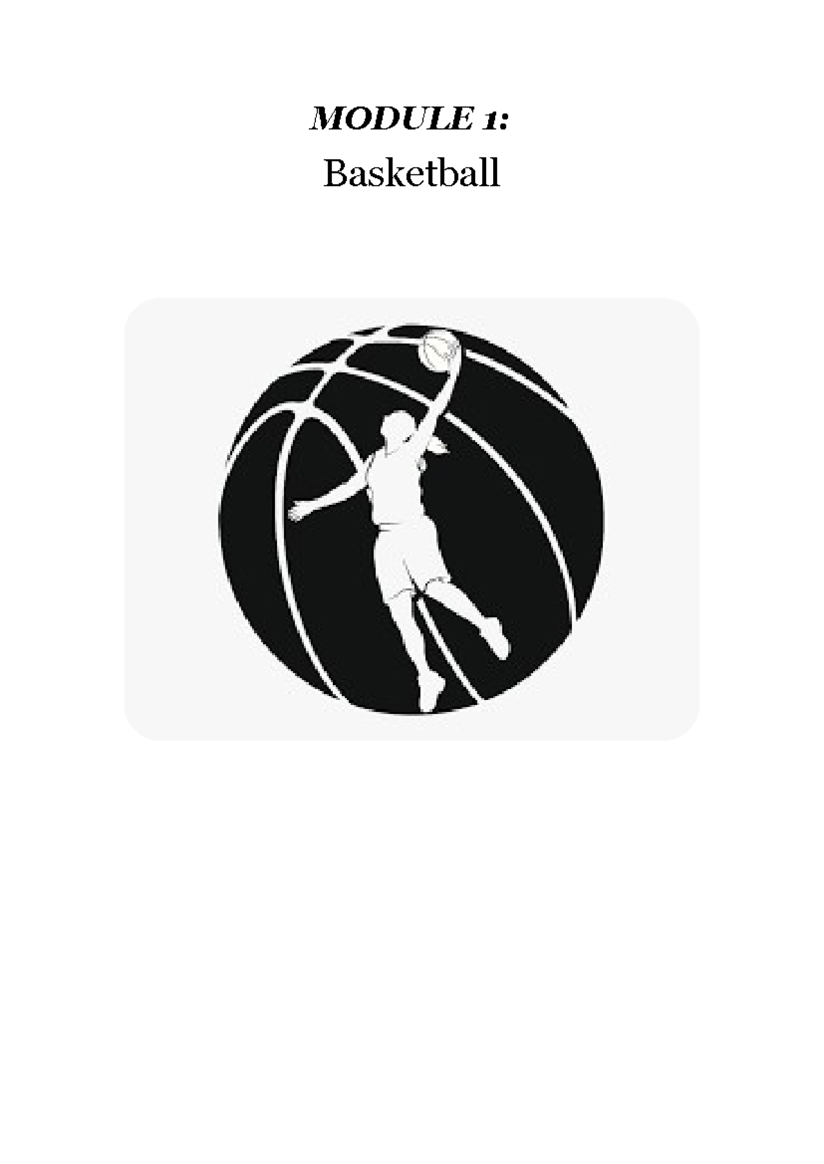 Module 1: Basketball - Understanding the Game's Origins and Skills ...