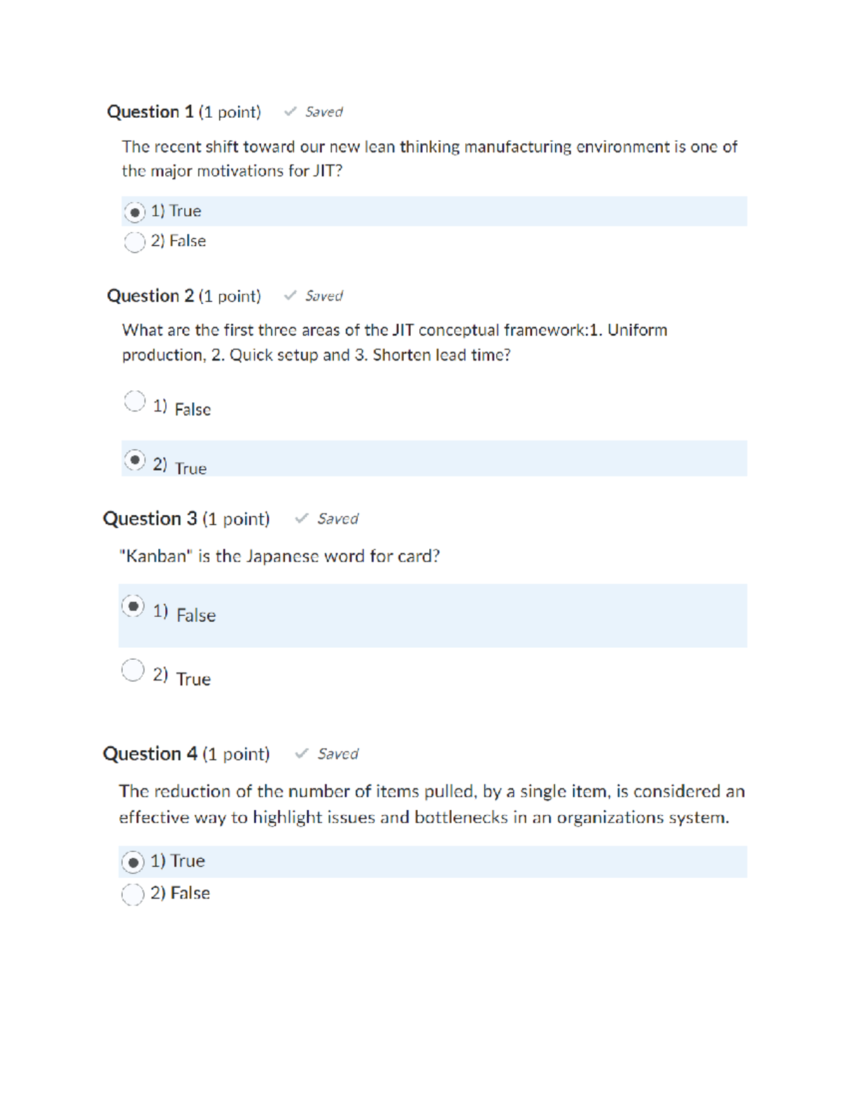 Quiz - quiz - Question 1 (1 point) Saved The recent shift toward our ...