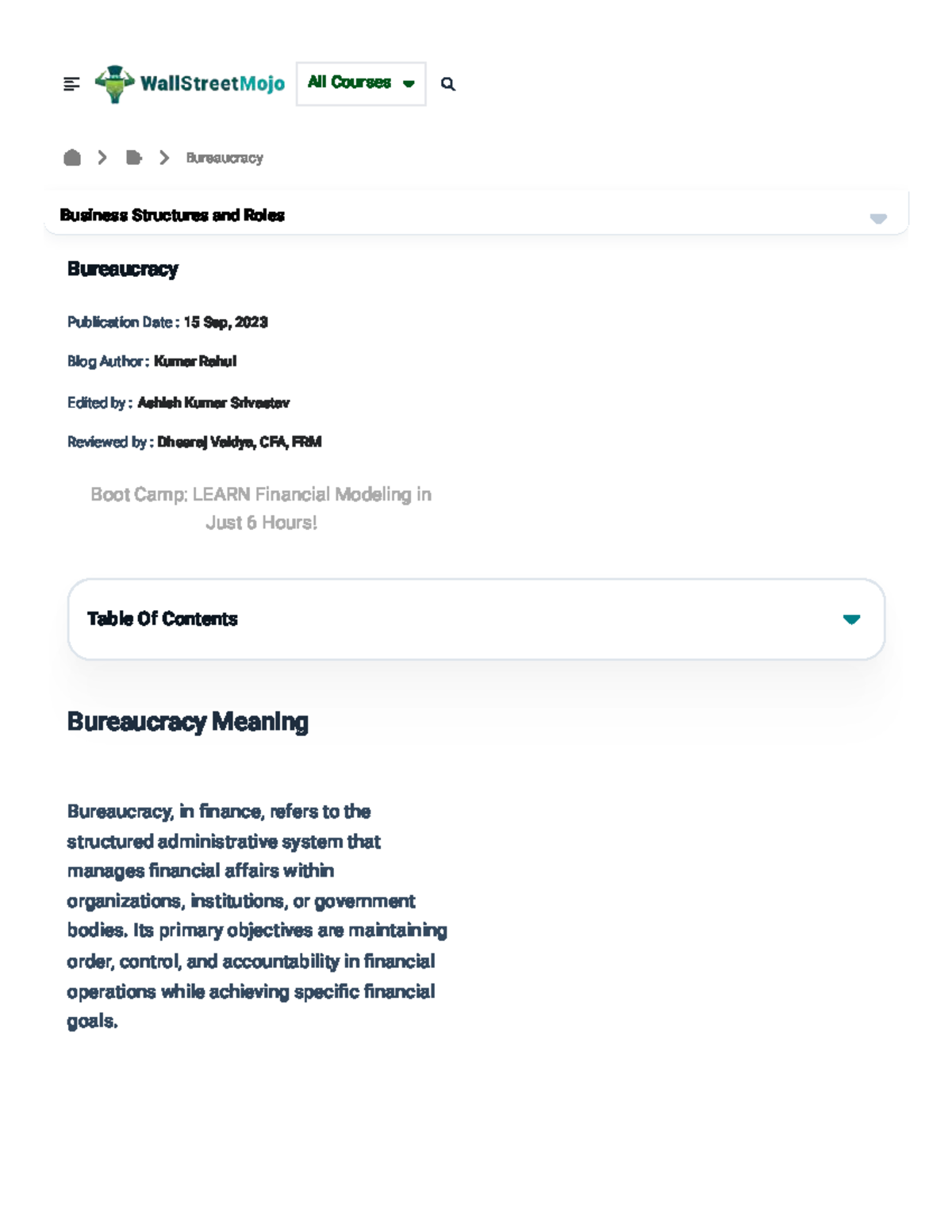Bureaucracy in Finance: Meaning, Types, and Key Characteristics - Studocu