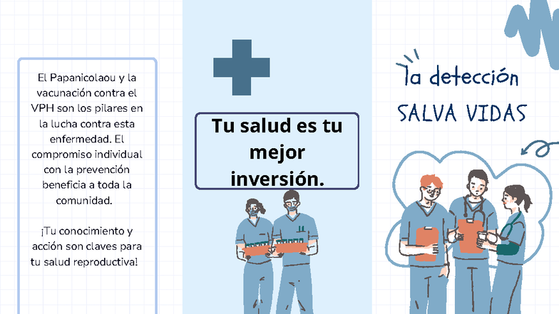 Folleto de Papanicolaou y Vacunación VPH: Prevención del Cáncer ...