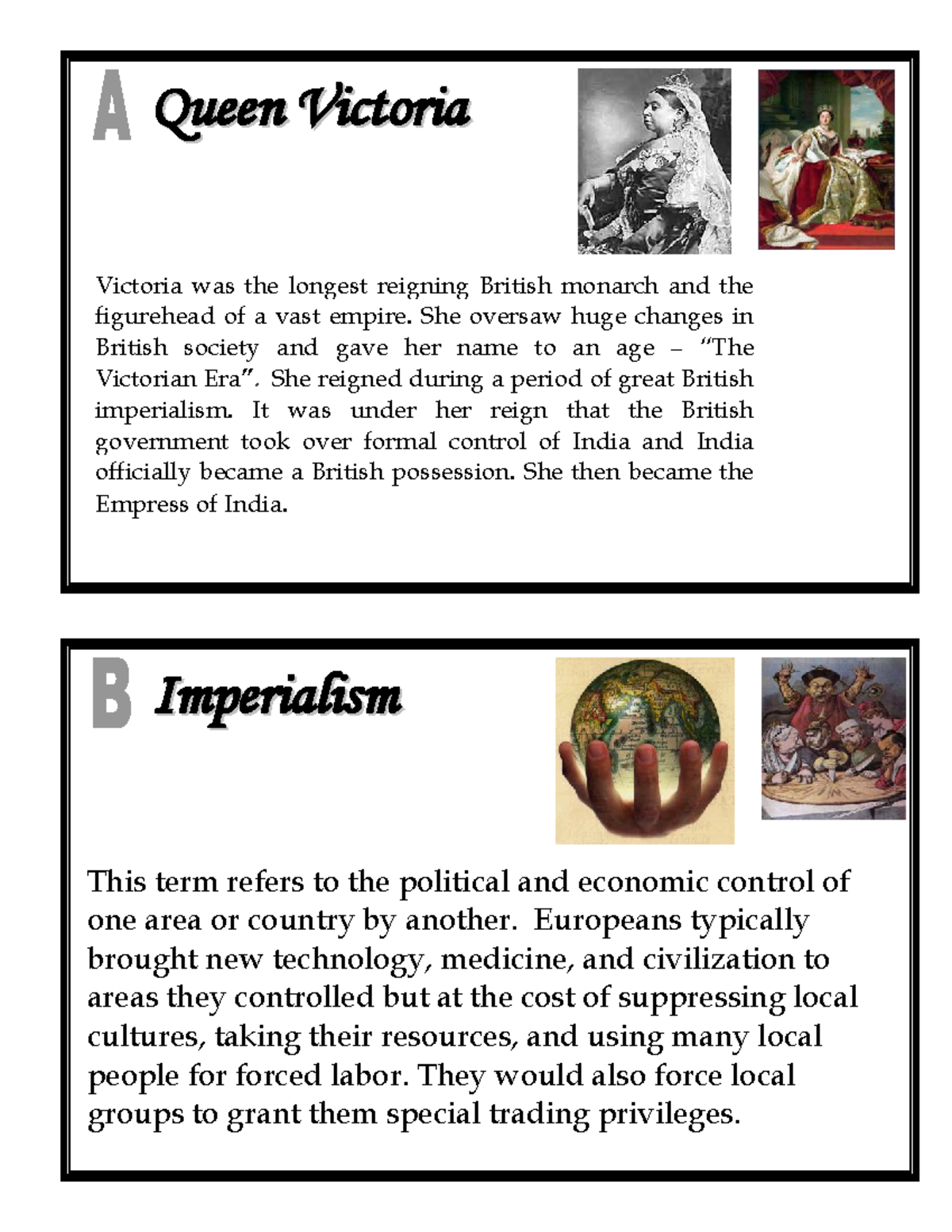 HIST 201: Imperialism Gallery Walk Image Descriptions - Studocu