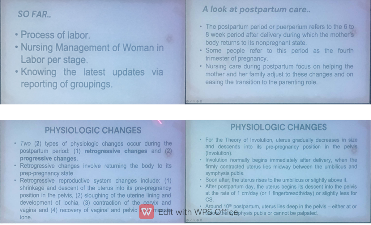 Maternal Nursing Management: Postpartum Care Notes (PMNP) - Studocu