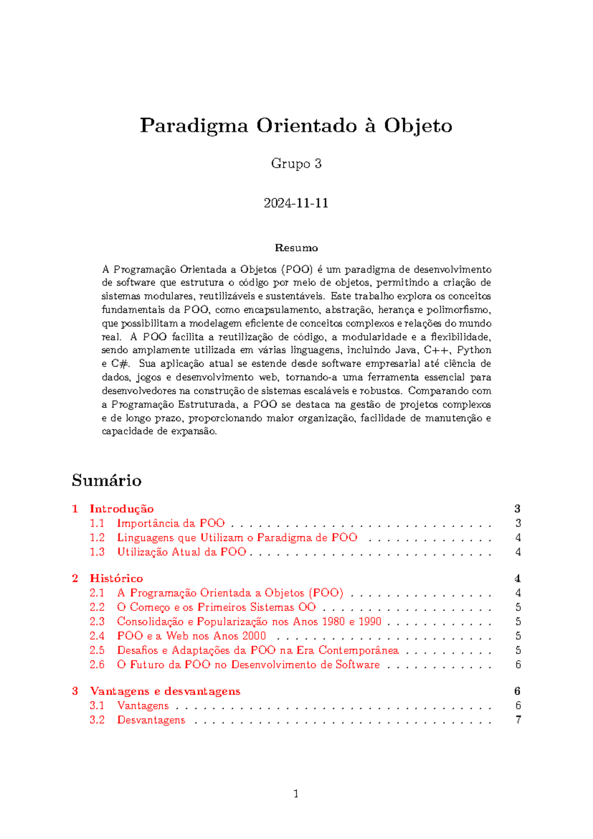 Programação Orientada a Objetos: Conceitos e Aplicações em POO - Studocu