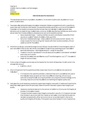 HIM 350 5-2 Milestone two - Milestone Two Tara Ringer Southern New ...