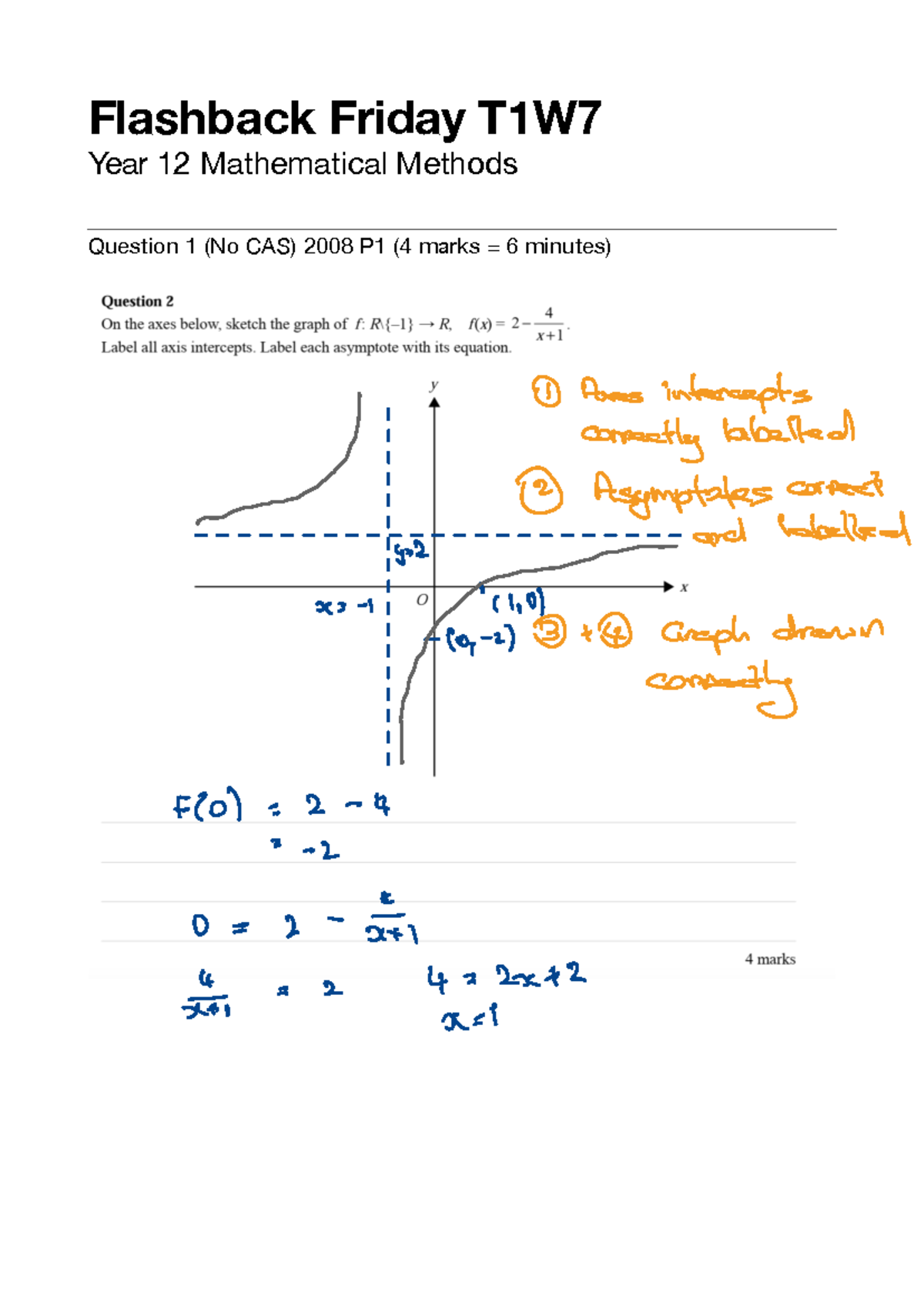 flashback exam question answers - Flashback Friday T1W Year 12 ...