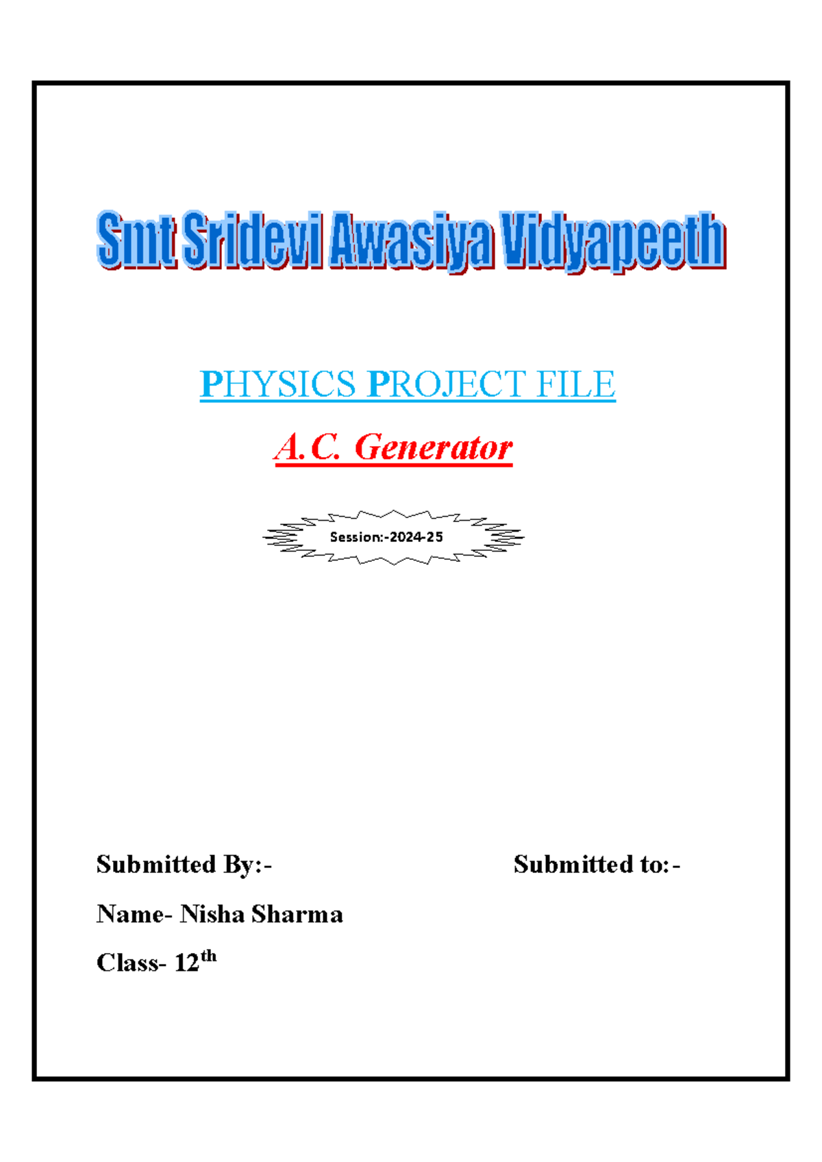 799153977-AC-generator - ####### PHYSICS PROJECT FILE ####### A ...