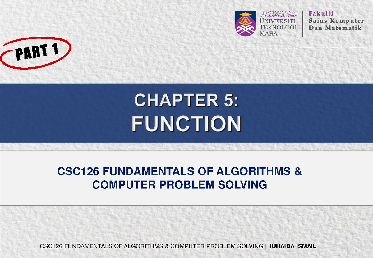 CSC126 Lesson on Functions: Understanding Modular Programming - Studocu