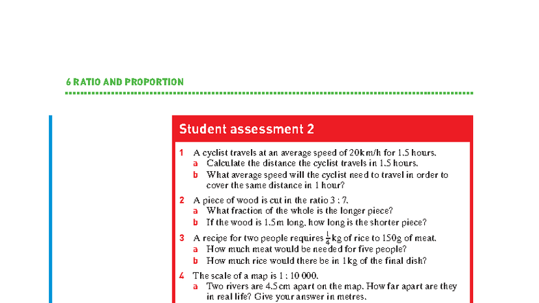 Assignment Chapter 6 1 - Cambridge IGCSE Core and Extended Mathematics Fifth Edition - 6 RATIO ...