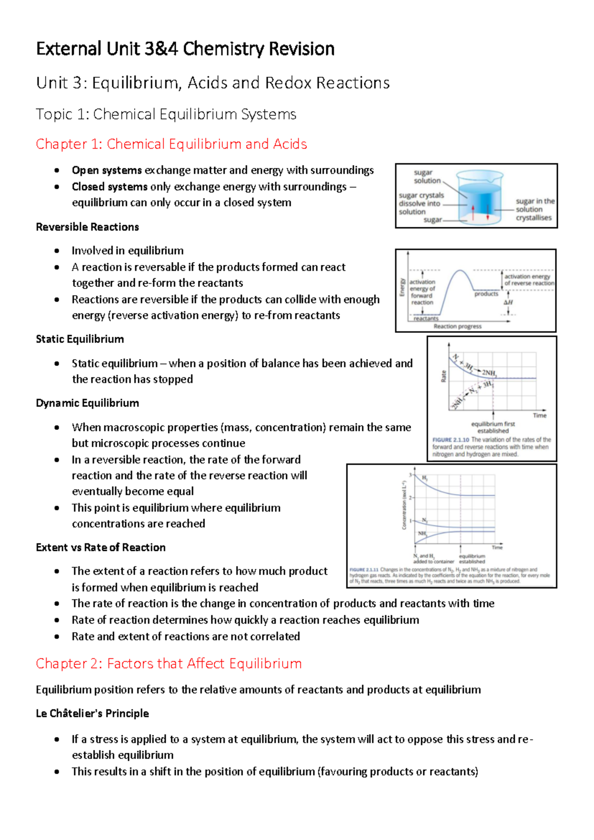Chemistry Revision Notes for Units 3 & 4 (Extended) - Studocu