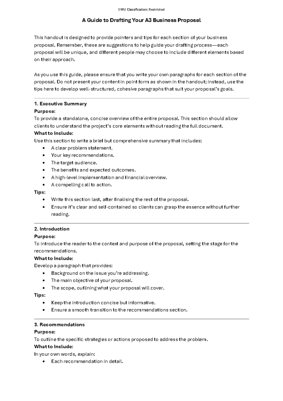 A3 Business Proposal Drafting Guide: Key Sections & Tips for Success ...