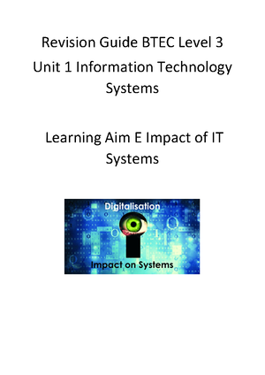 Sample assessment material Unit 1 Information Technology Systems ...