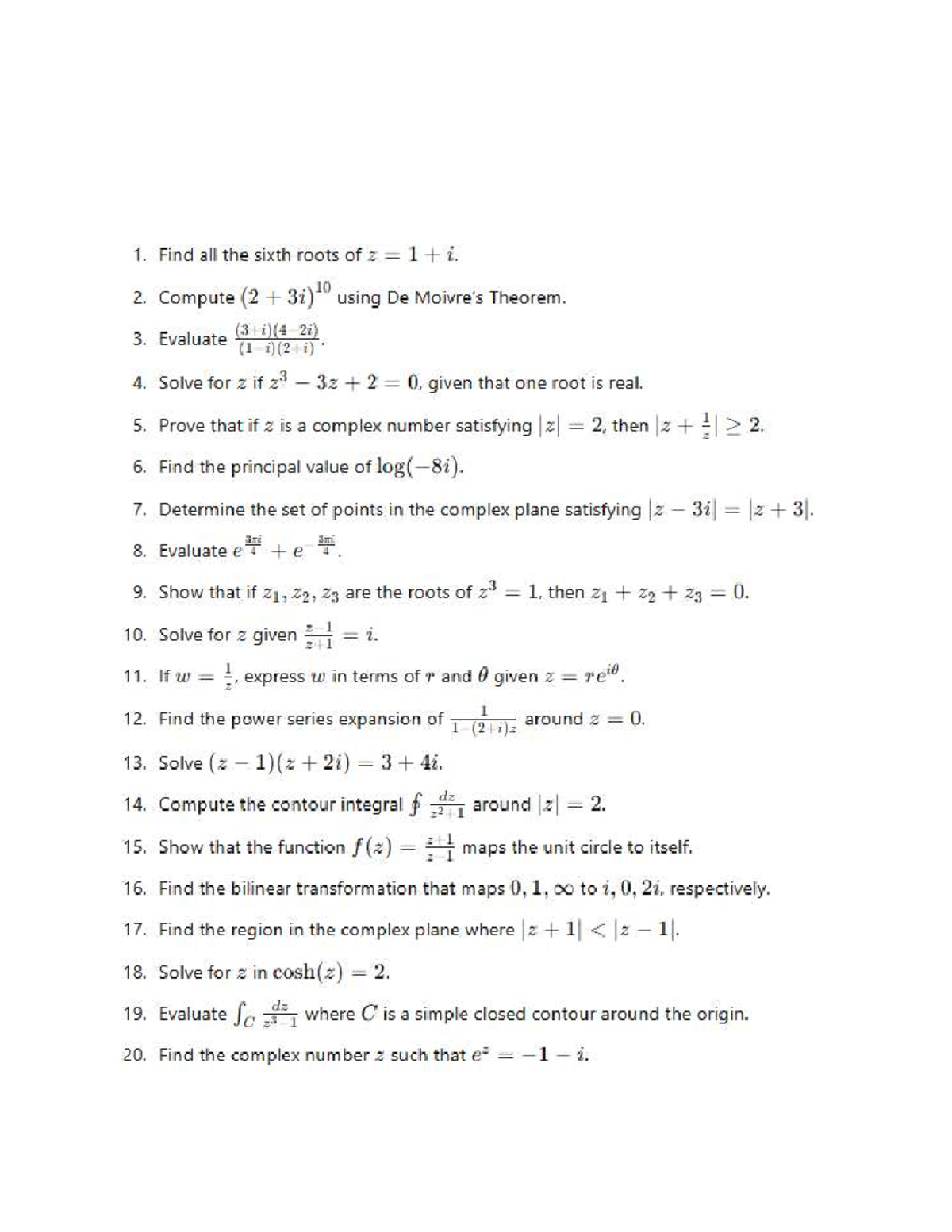 Quiz 3 - EE2: Complex Numbers and Their Properties - Studocu