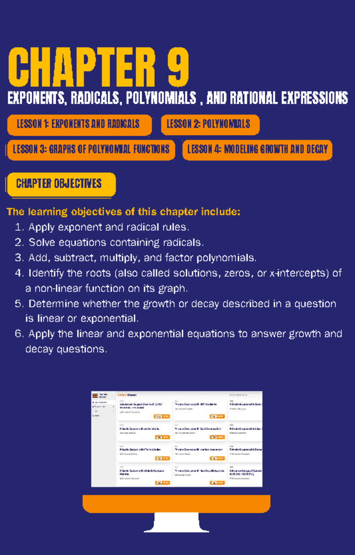 CHAPTER 9: Exponents, Radicals, Polynomials & Rational Expressions ...