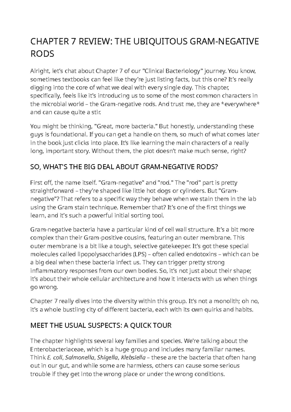 Bacteria Basics CH7 Review: Understanding Ubiquitous Rods - Studocu