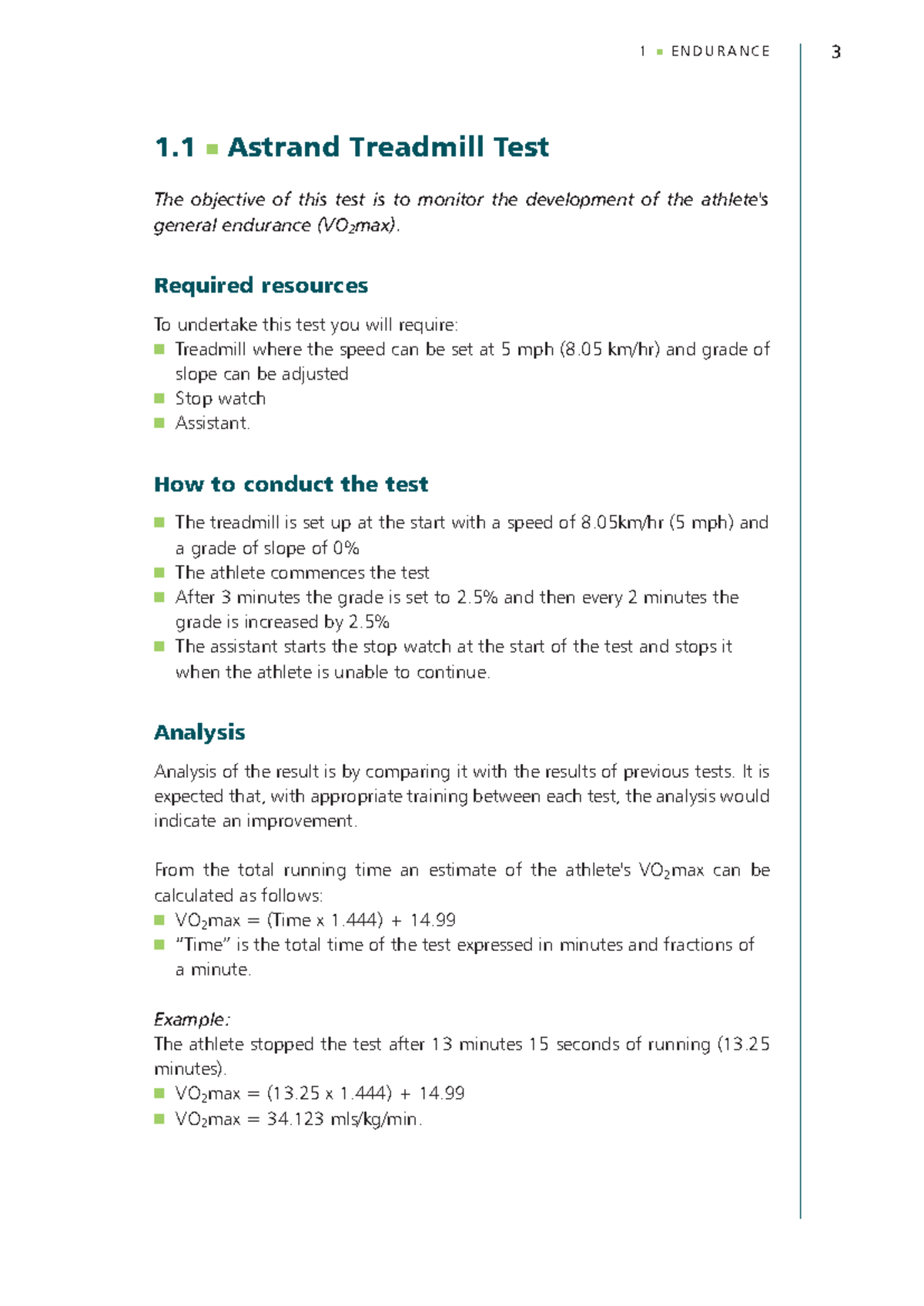 Astrand Treadmill and Cycle Tests: VO2 Max Assessments for Athletes ...