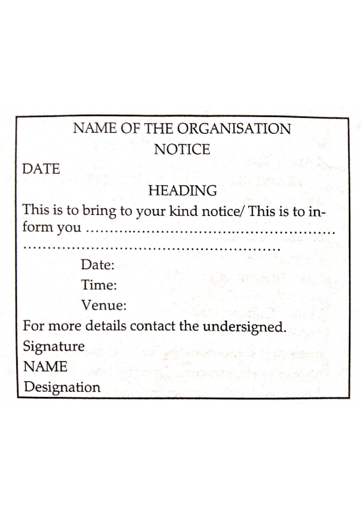 Writing Section - Best Practices for Effective Notices and Invitations ...