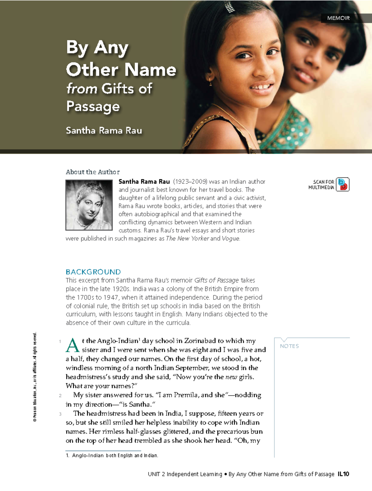 BY ANY Other NAME - Summary and Analysis of a Memoir Excerpt - Studocu
