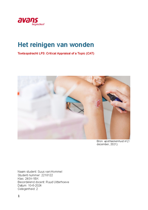 [Solved] Wat is interne en externe validiteit - EBP verpleegkunde ...