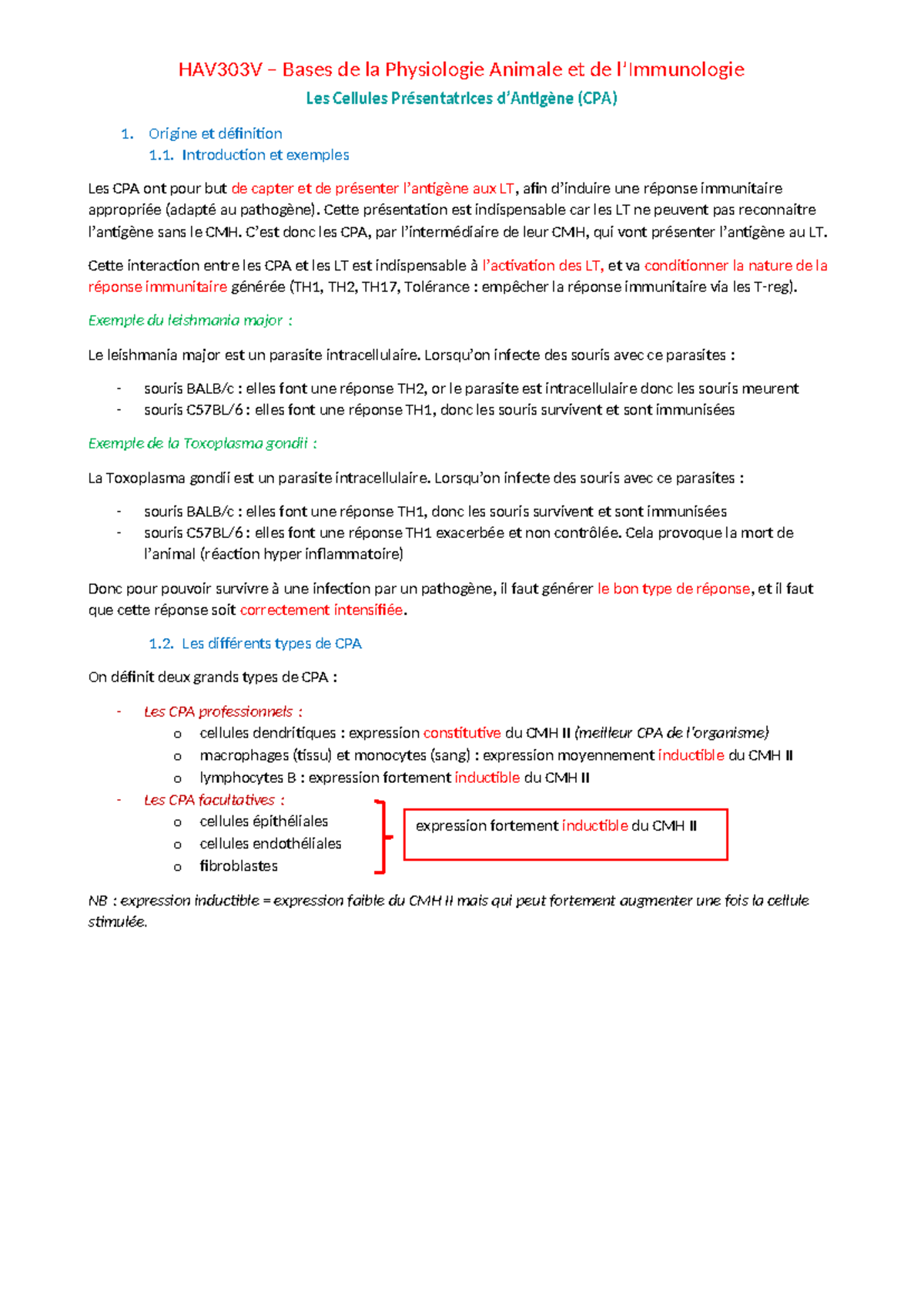 CPA - Cours sur les Cellules Présentatrices d’Antigène en Immunologie ...