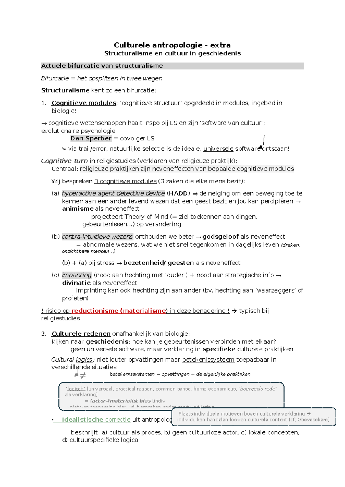 Culturele Antropologie Extra: Structuralisme en Cultuur in Geschiedenis ...