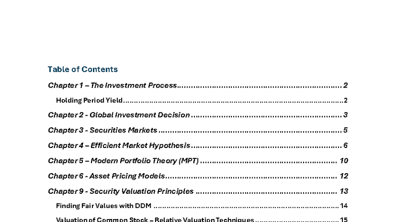 INA 2023 - Comprehensive Guide to Investment Processes and Strategies ...