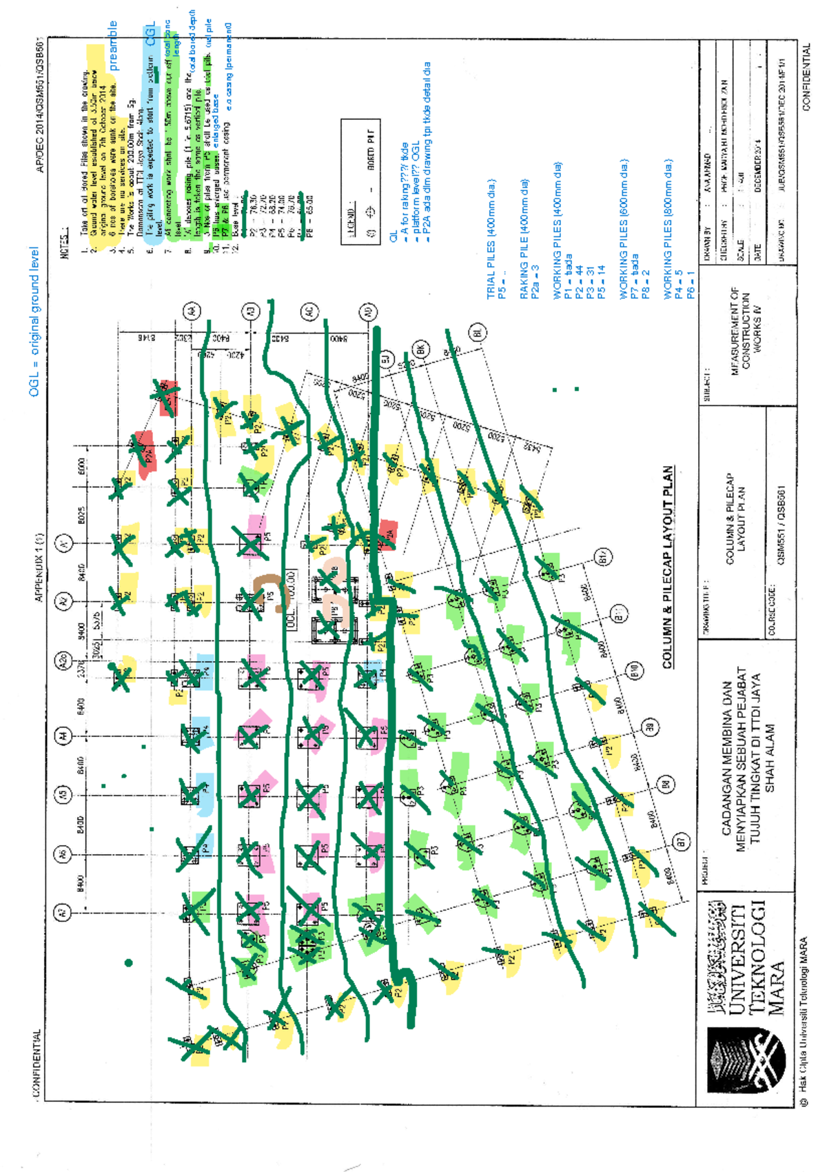 BQS551 Assignment 1: In Situ Pile Drawing Analysis - Studocu