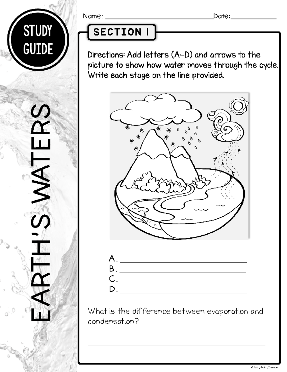 9 - Earth's Waters - Study Guide: Understanding the Water Cycle - Studocu