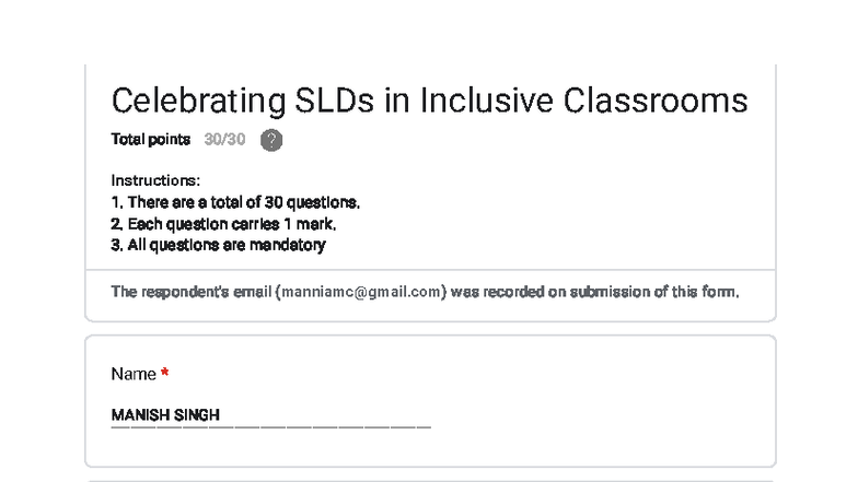 Celebrating SLDs: Inclusive Education Strategies and Insights - Studocu