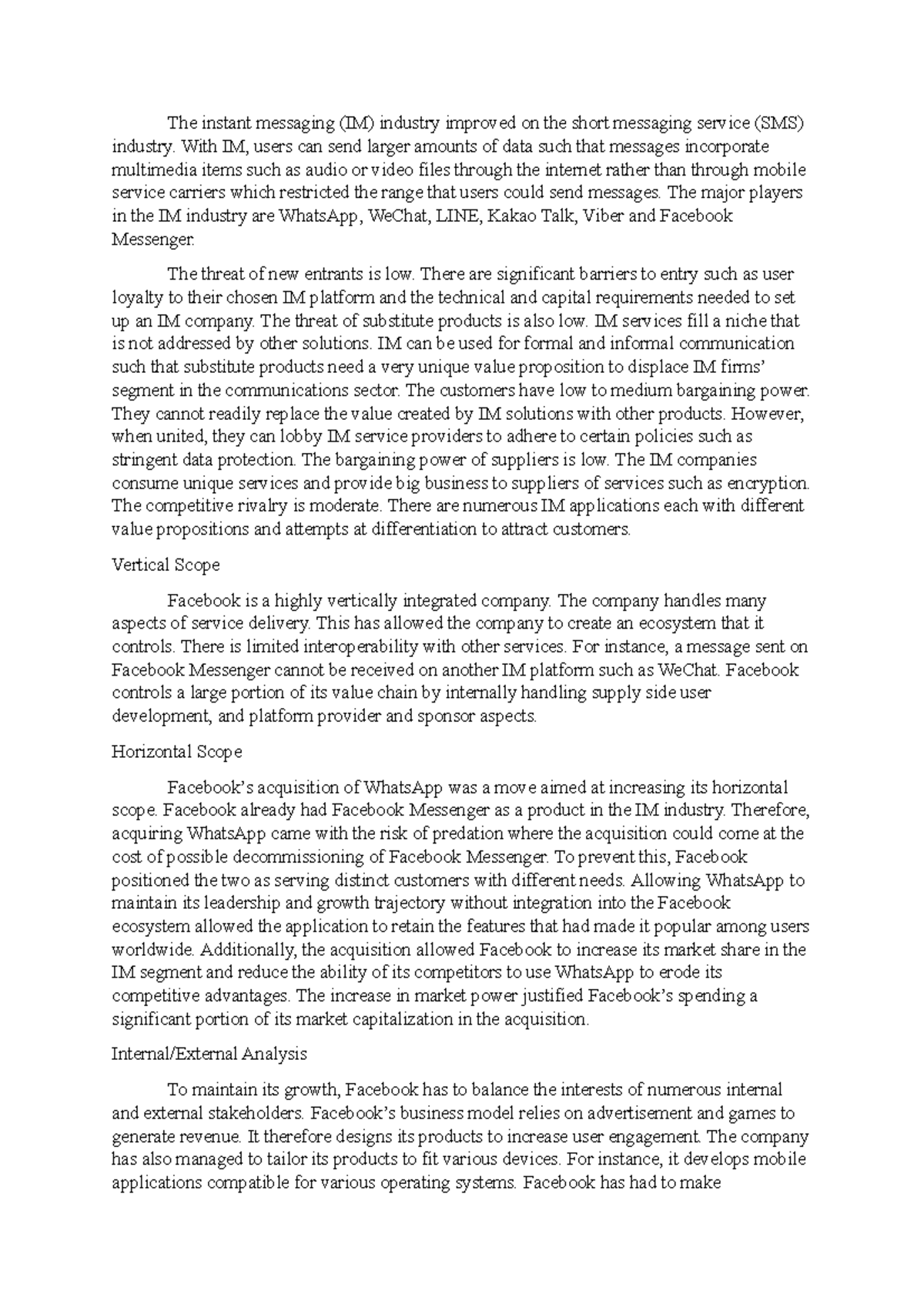 #474195382 - Detailed study document - The instant messaging (IM ...