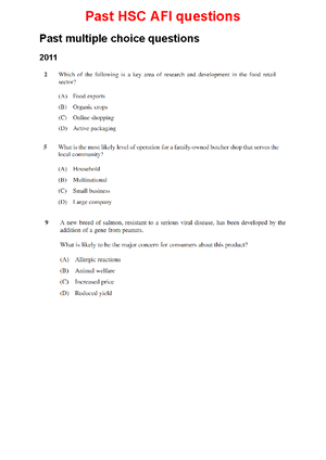 2022 hsc food tech Marking criteria - NSW Education Standards Authority ...
