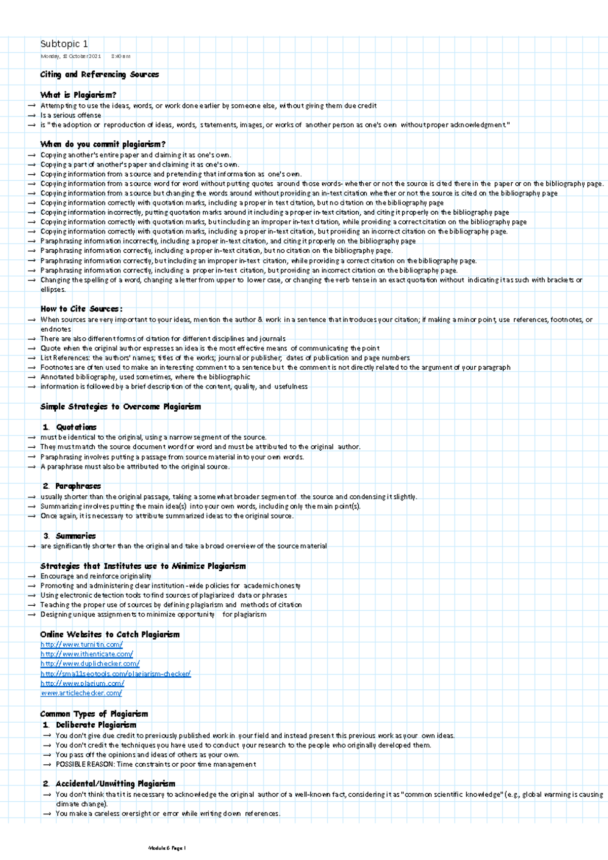 English for Academic and Professional Purposes Module 6 - Citing and ...