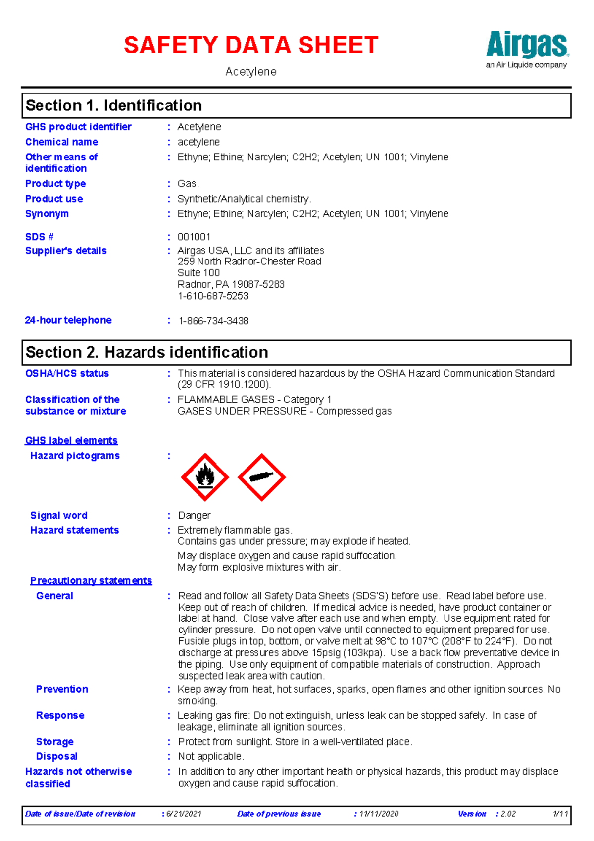 Acetileno pág 1-6 - aasdasdasa - Acetylene Ethyne; Ethine; Narcylen ...