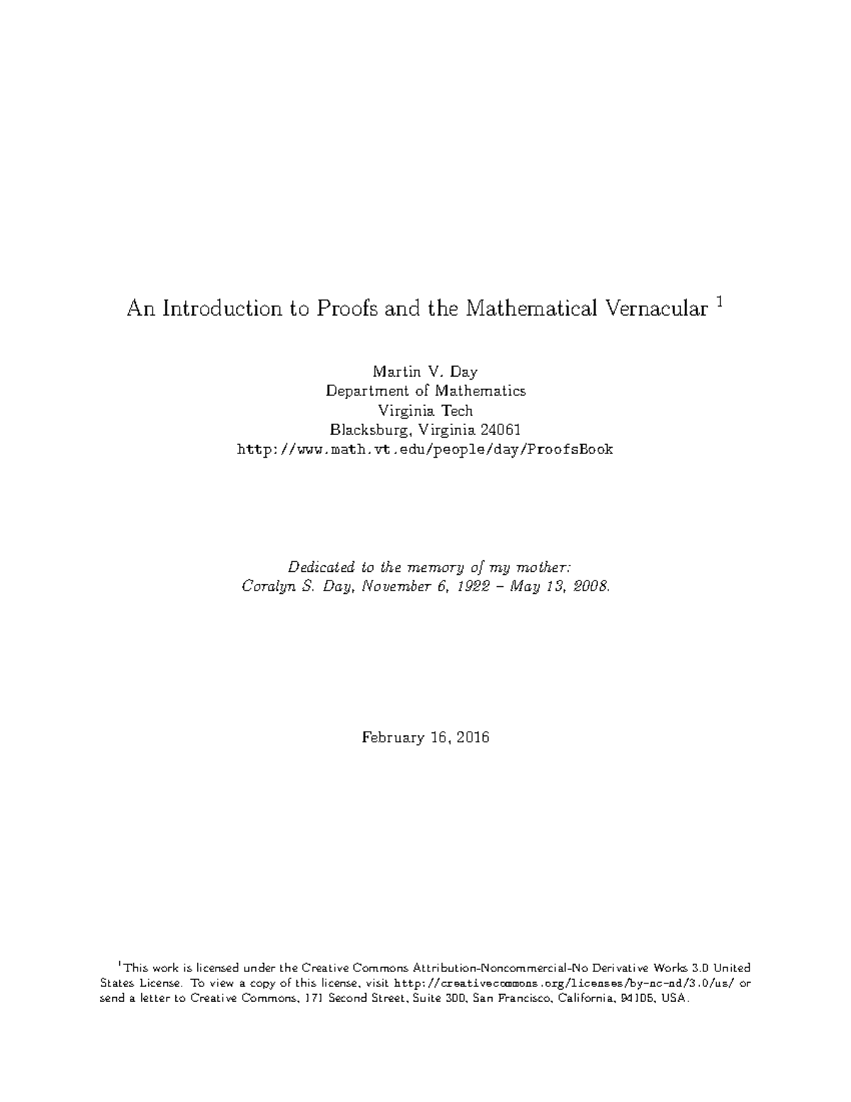 0641 an introduction to proofs and the mathematical vernacular - An ...