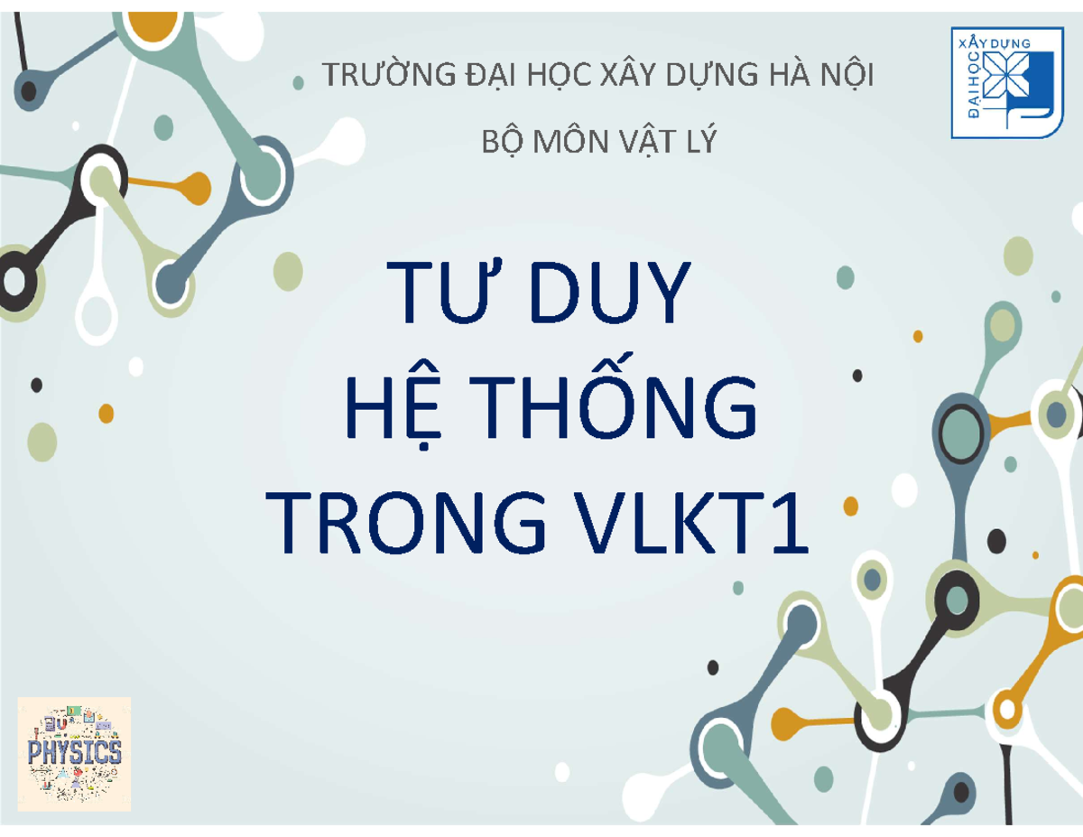 VD Chu đề TDHT Xe đạp - vật lí kĩ thuật - TƯ DUY HỆ THỐNG TRONG VLKT ...