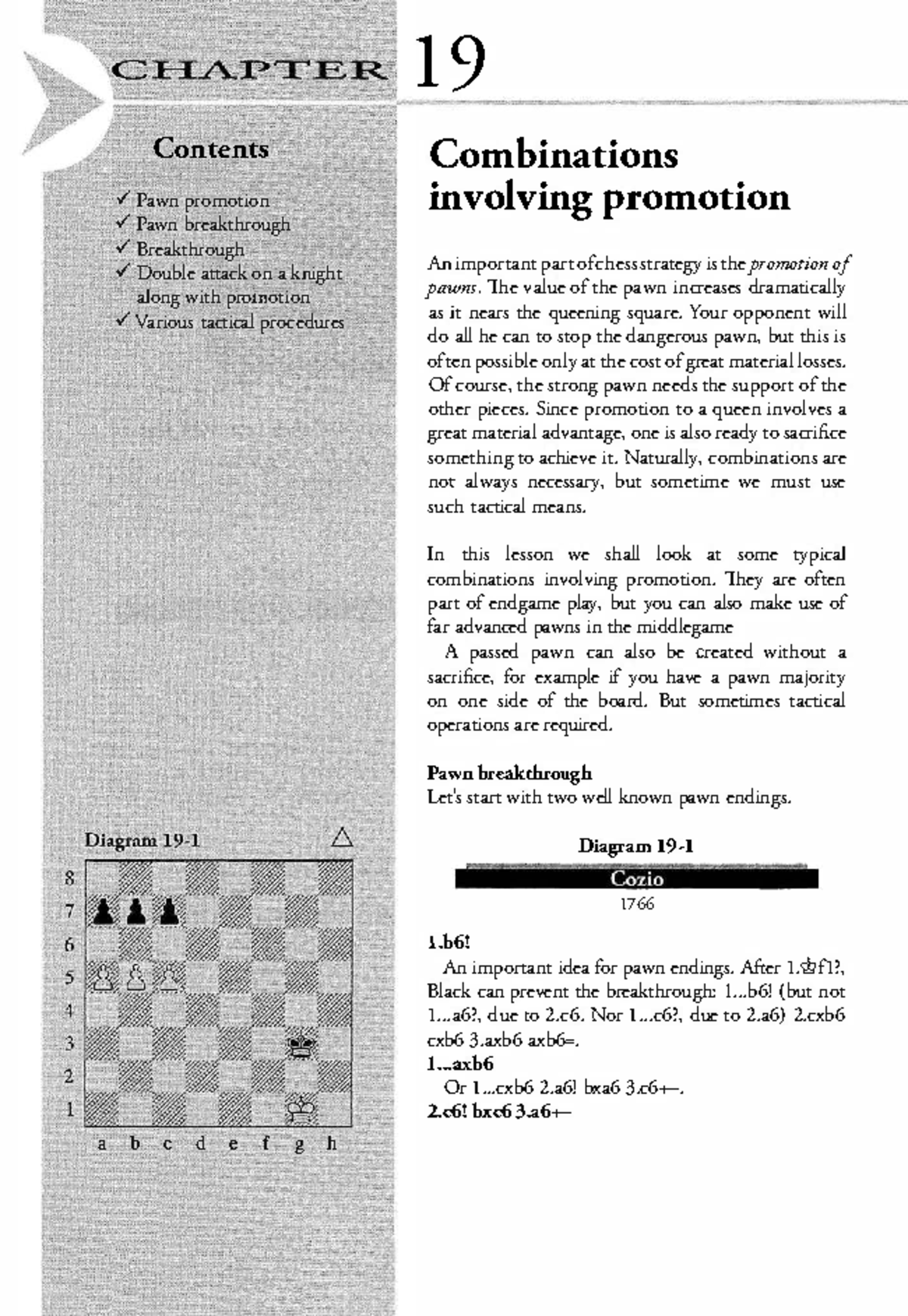 Combinations Involving Promotion in Chess Strategy (Course Code: 19 ...