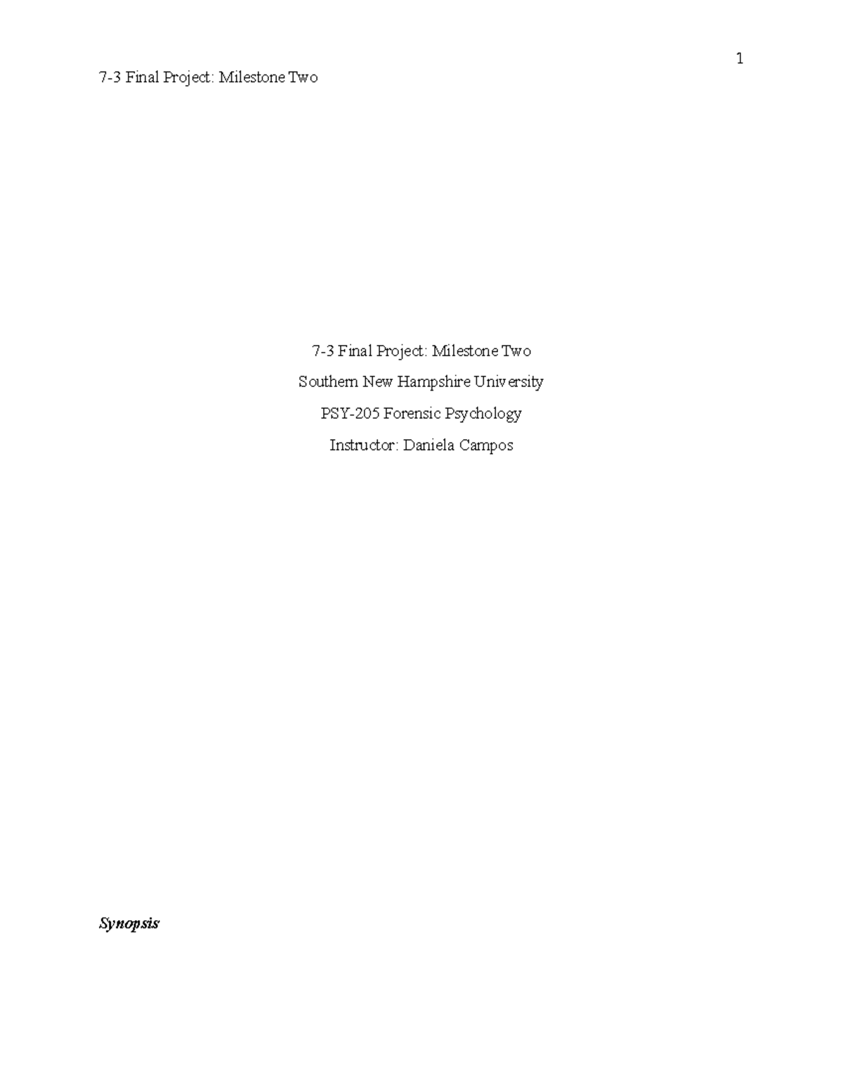 7-3 Final Project Milestone Two Studocu - 7-3 Final Project: Milestone ...