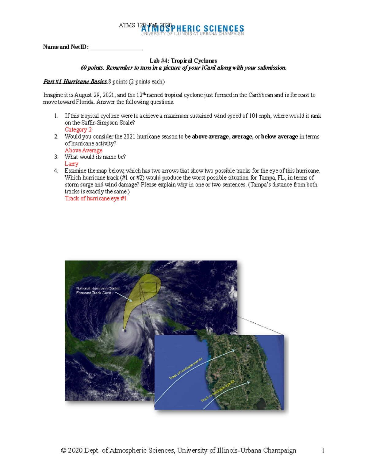 Lab 4 FA20: Analyzing Tropical Cyclones and Their Impacts - Studocu