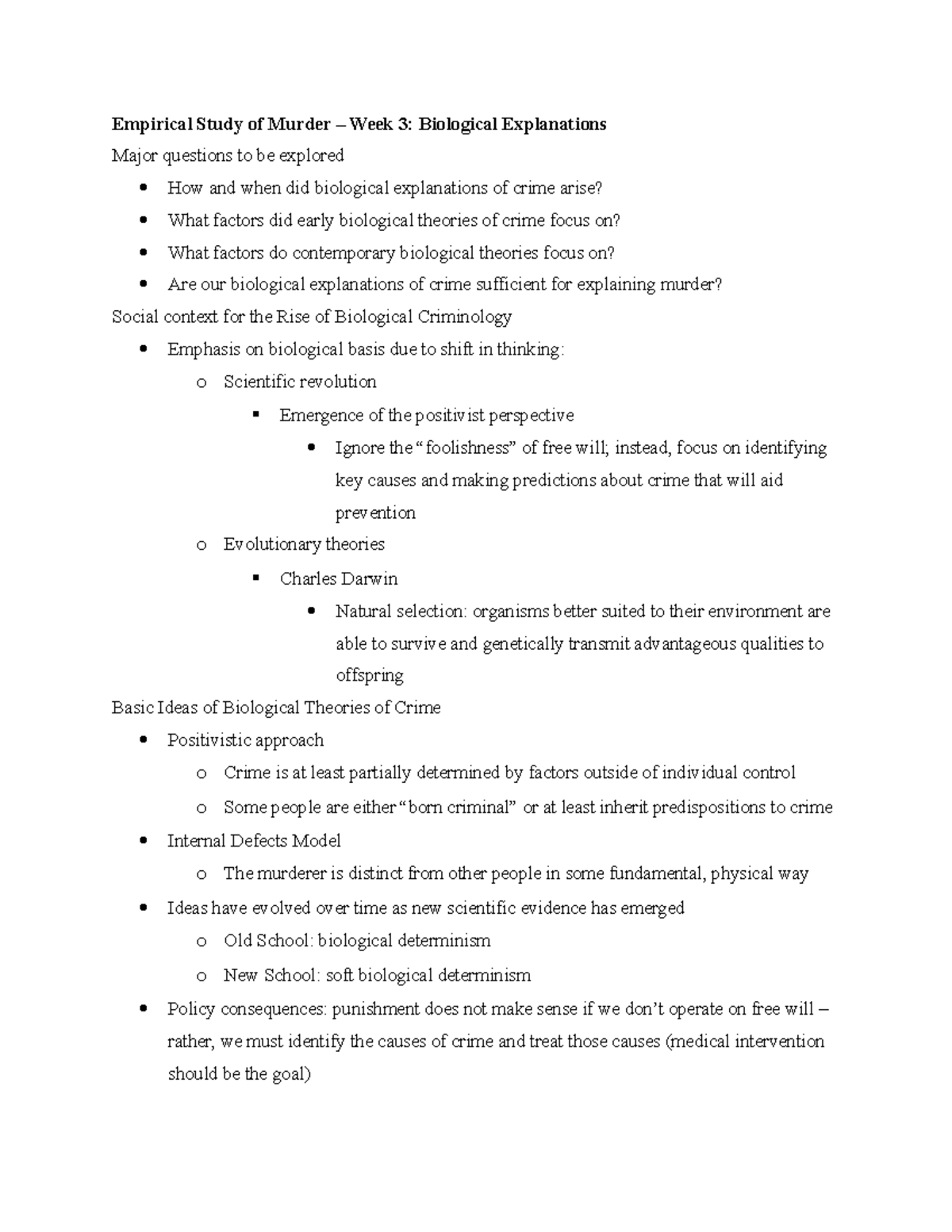 Empirical Analysis of Biological Theories of Crime: CRIM 302 Insights ...