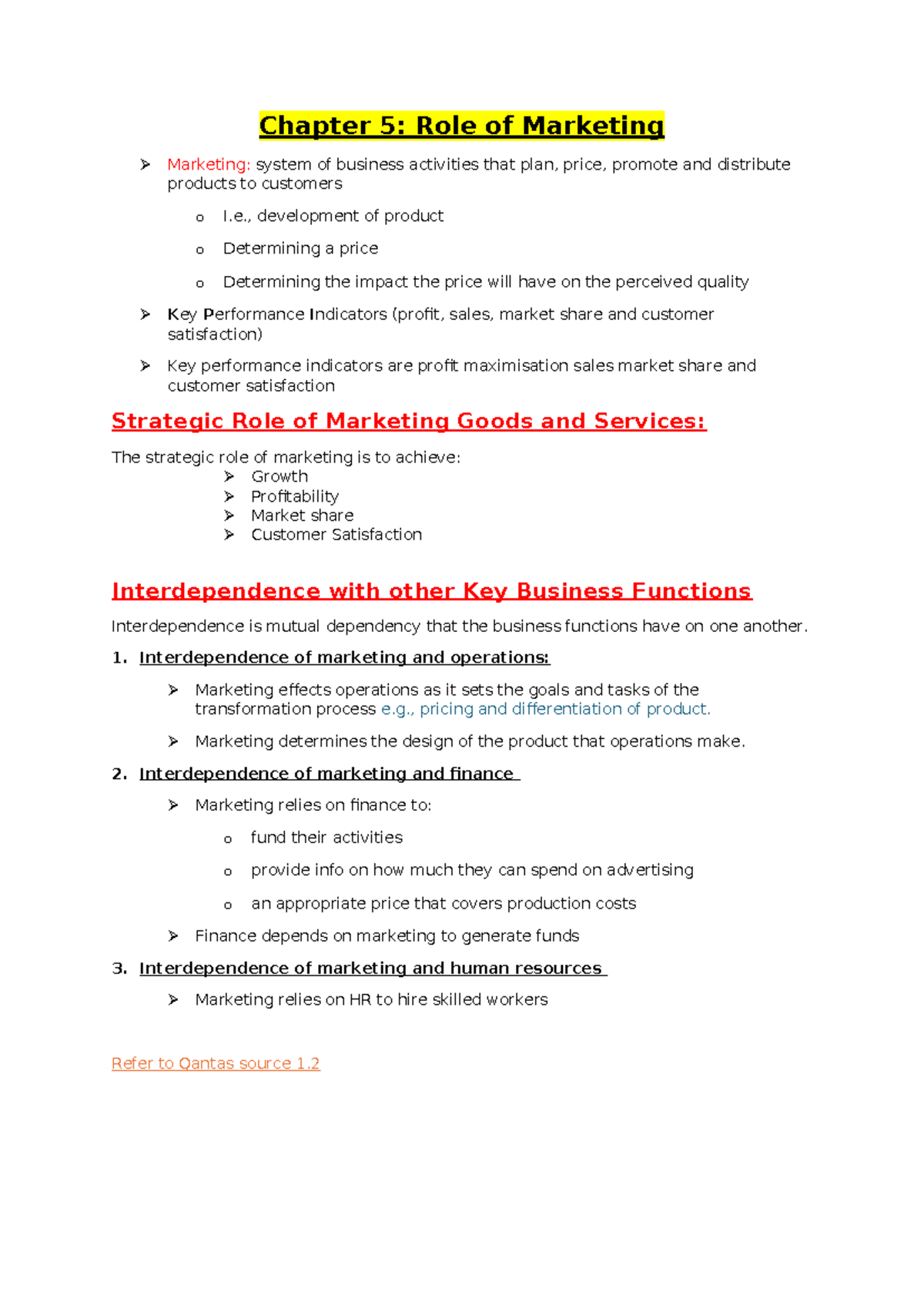Chapter 5 & 6: Key Marketing Concepts and Influences (BUS101) - Studocu